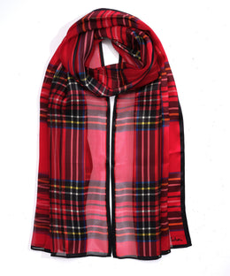 Wraps & Scarfs | Holiday Plaid Wrap | Echo